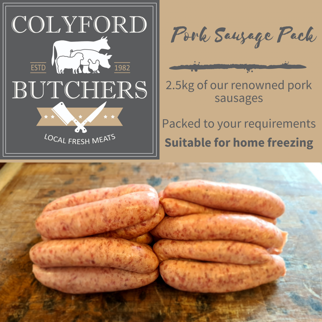 2.5 kg Pork Sausage Pack - Colyford Butchers